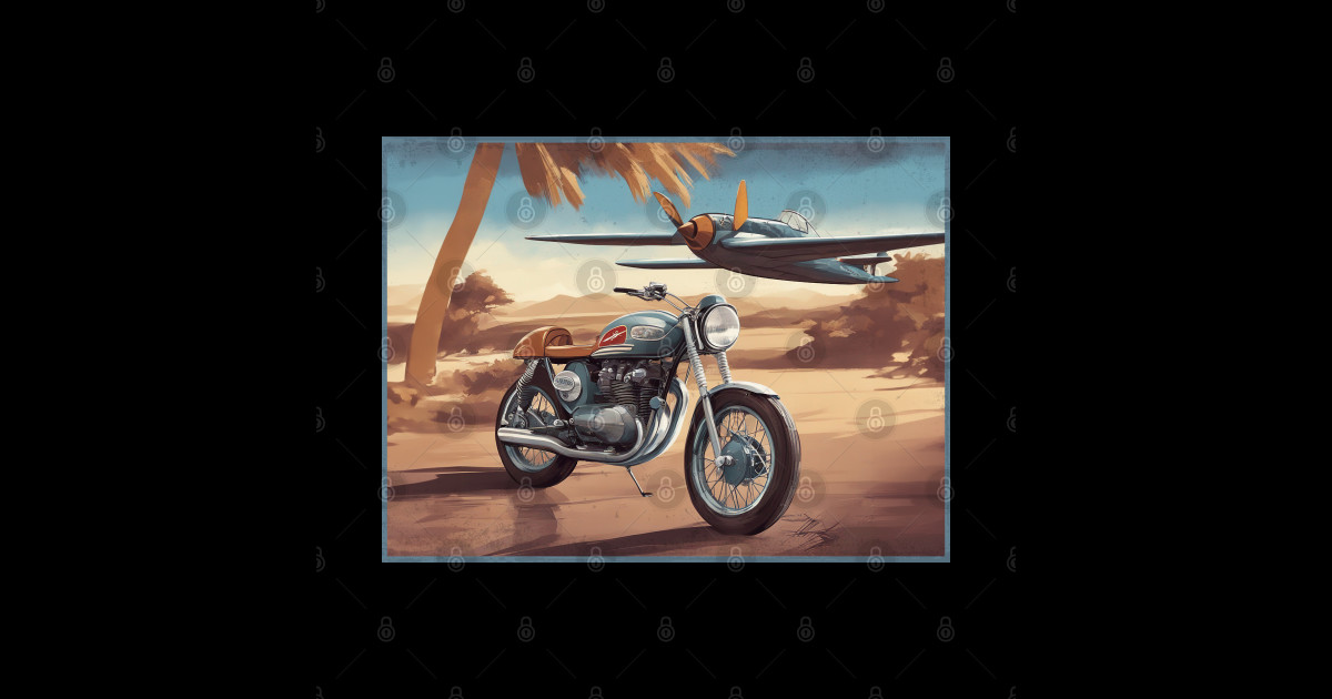 Vintage Cafe racer 50s vibe motorcycle - Cafe Racer Motorcycle ...