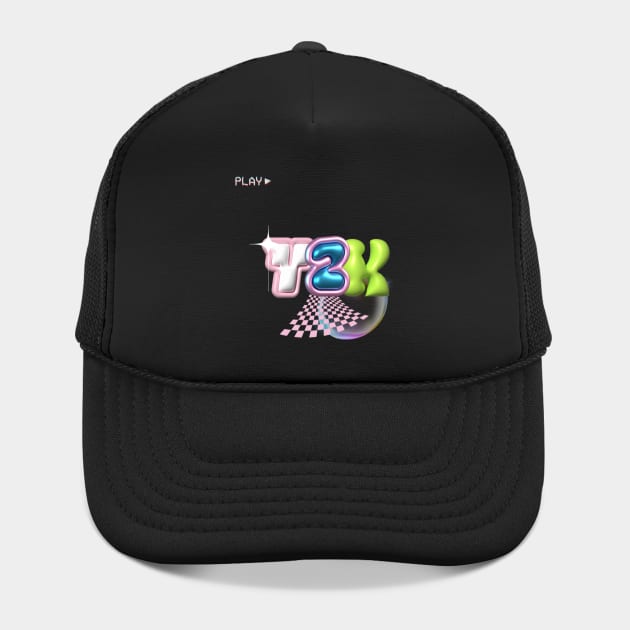 Y2K Aesthetic 00s Retro Throwback Vibes - Y2k - Hat | TeePublic