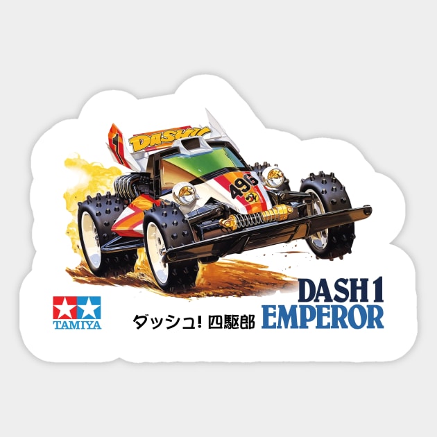 Dash Yonkuro Tamiya Mini 4WD Dash Emperor - Tamiya - Sticker | TeePublic