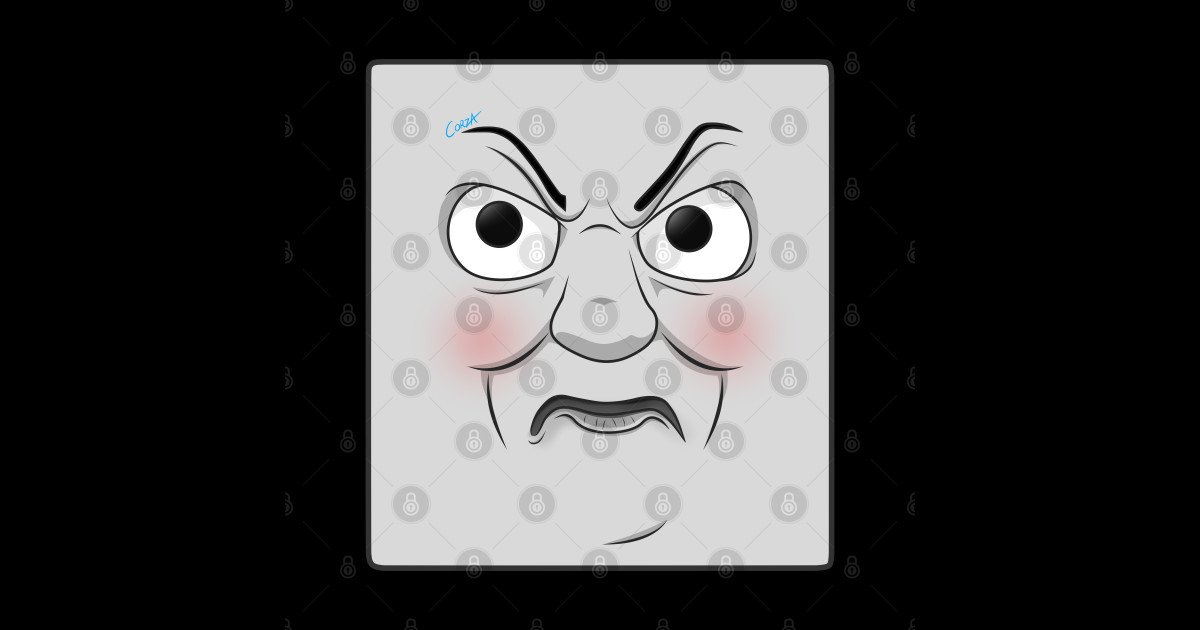 Diesel angry face - Thomas And Friends - Sticker | TeePublic