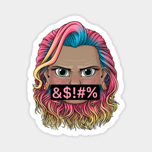 Angry Symbols Face Emoji Magnets for Sale | TeePublic