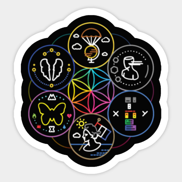 symbol//coldplay - Coldplay - Sticker | TeePublic