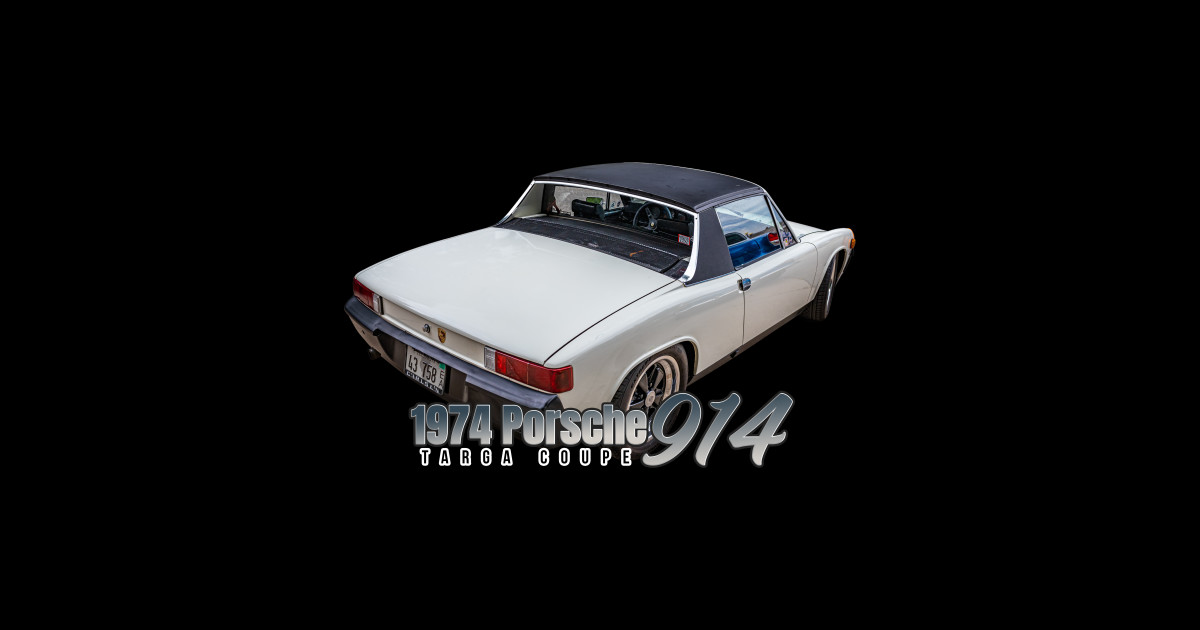 1974 Porsche 914 Targa Coupe - 1974 Porsche 914 Targa Coupe - Sticker ...