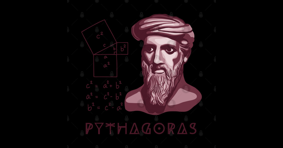 Pythagoras - Right Triangle Magic - Mathematician - Sticker | TeePublic
