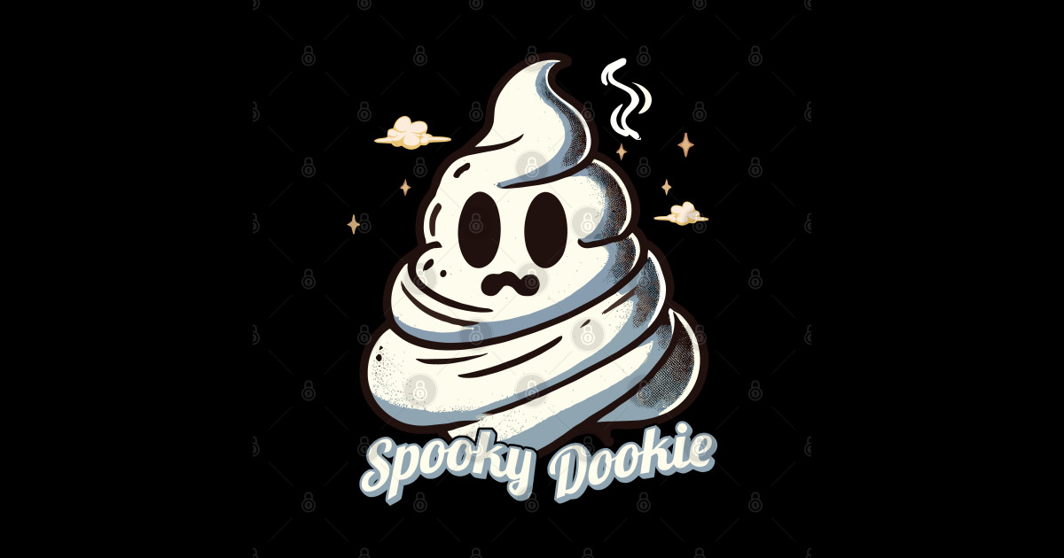 Funny Spooky Dookie Poop Ghost - Scare - Sticker | TeePublic