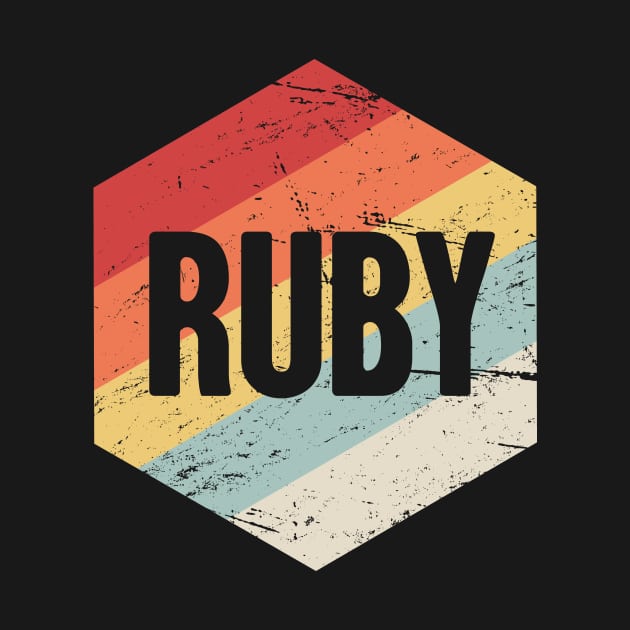 Retro Ruby Programming Icon Ruby On Rails Tapestry Teepublic 