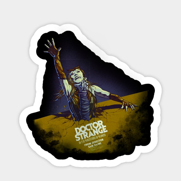 Evil Magic lady - Necronomicon - Sticker | TeePublic