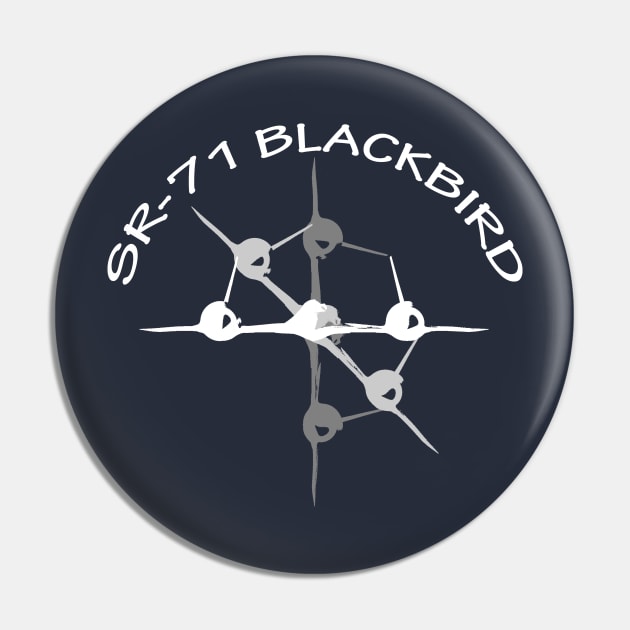 SR-71 Blackbird Surveillance Aircraft - Sr 71 - Pin | TeePublic