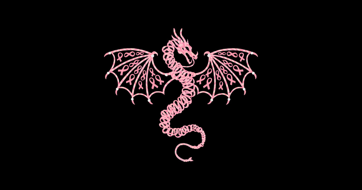 Breast Cancer Awareness Pink Ribbon & Survivor - Dragon - Breast Cancer ...
