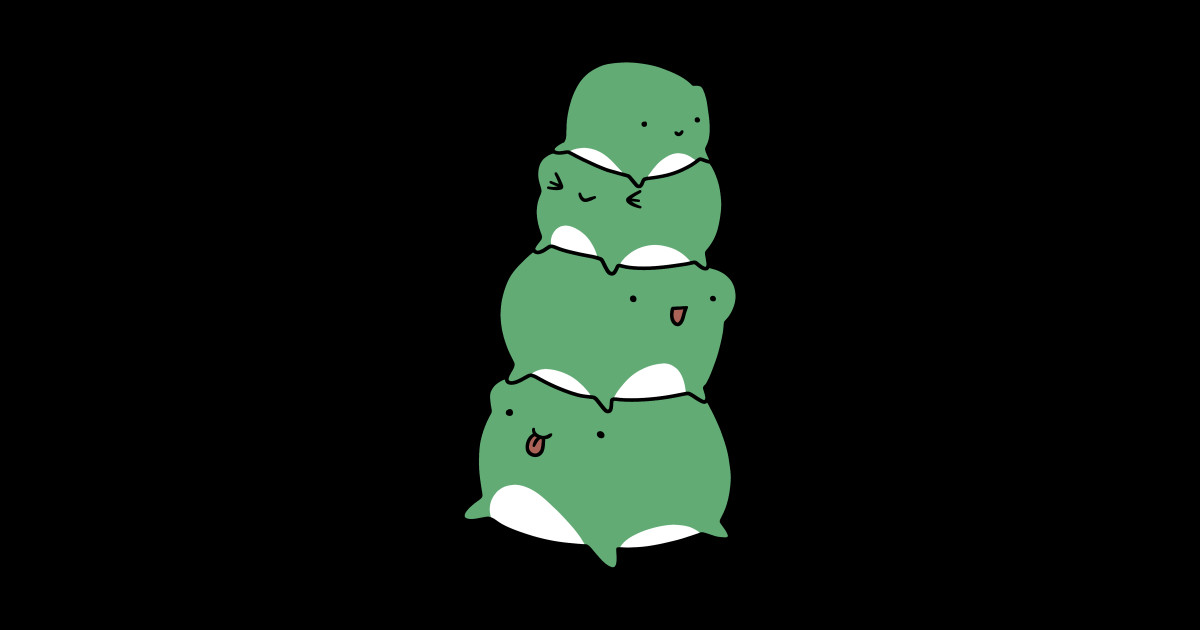Frog Stack - Frog - Sticker | TeePublic