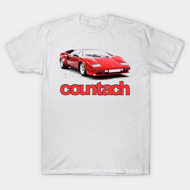 countach - Lamborghini - T-Shirt | TeePublic