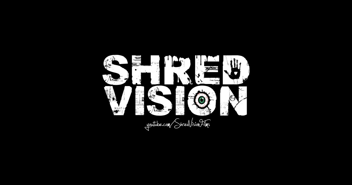 Shred Vision logo back - Shred Vision - Sticker | TeePublic