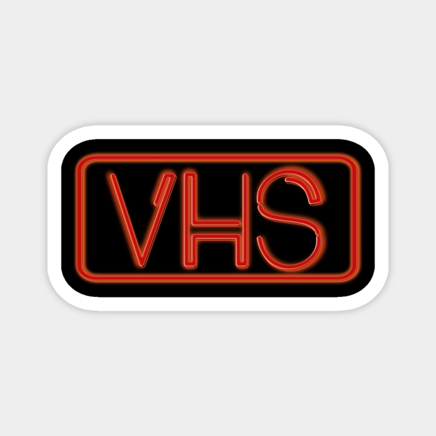 NEON VHS - Vhs Rental - Magnet | TeePublic