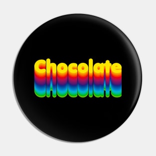 Rainbow Layers Chocolate Name Label Pins and Buttons for Sale | TeePublic