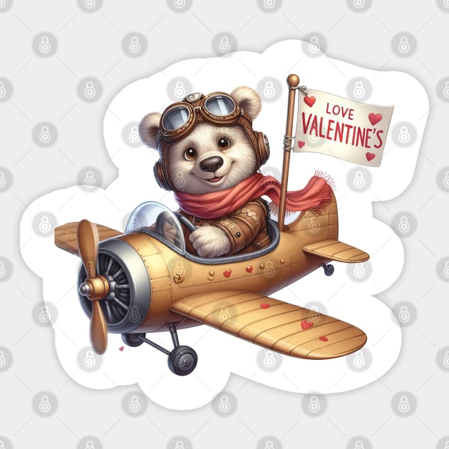 Valentine Love Bear - Valentine - Sticker | TeePublic