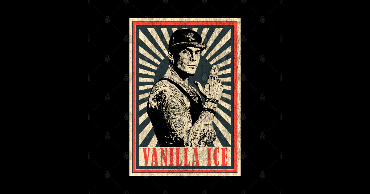 Vintage Poster Vanilla Ice 90s - Vanilla Ice - Posters and Art Prints ...