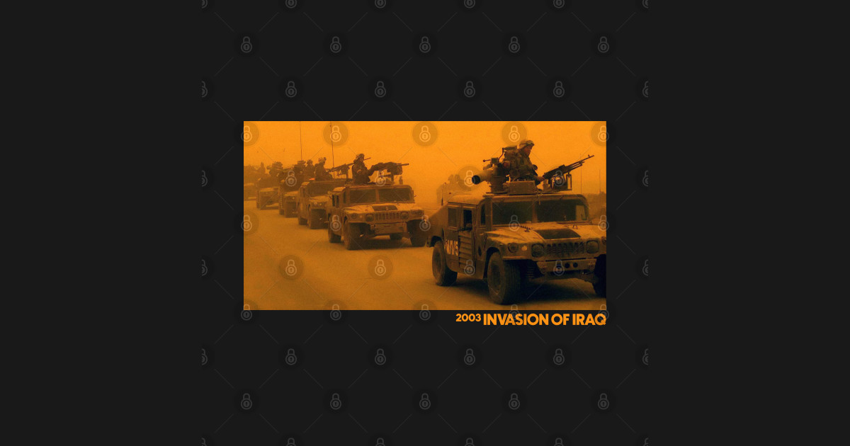 2003 Invasion of Iraq - Usa Military - T-Shirt | TeePublic