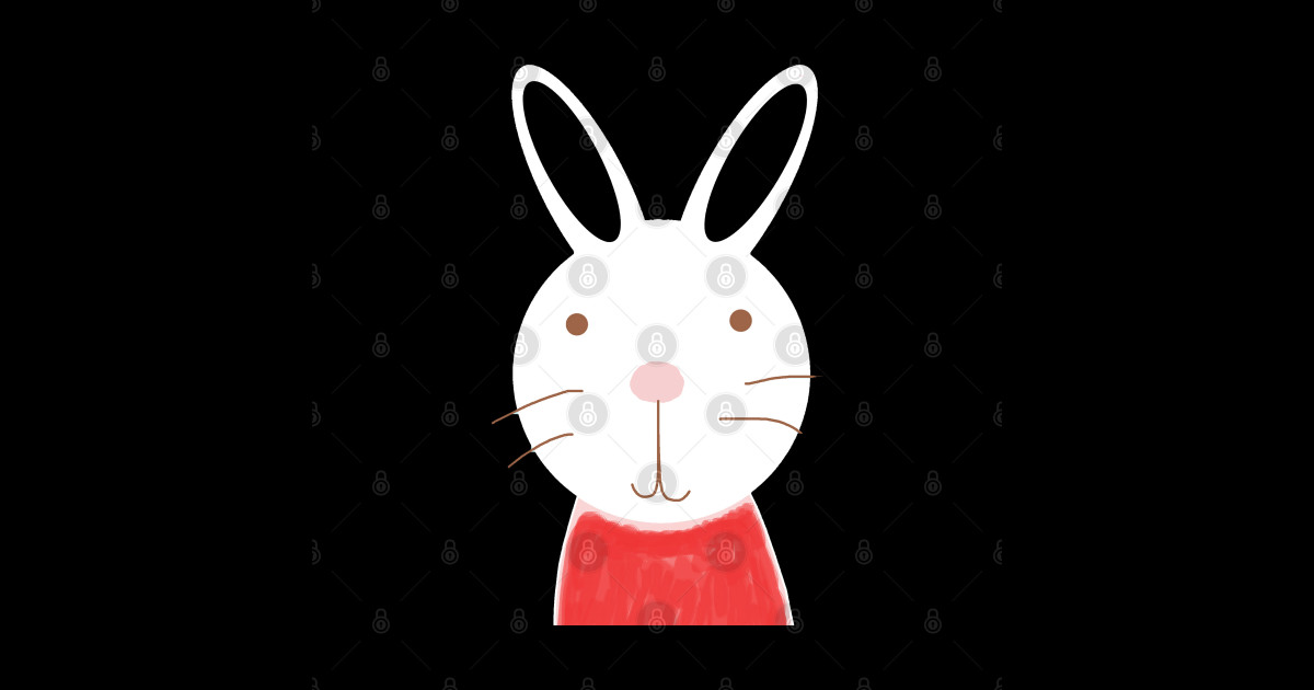 Hello Rabbit - Rabbit - Sticker | TeePublic