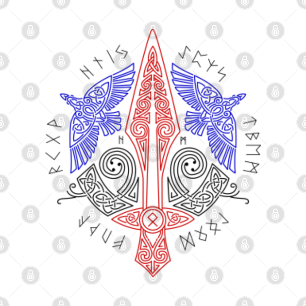 Gungnir The Magical Spear Of Odin Viking Rune Gift God Odin - Gungnir ...