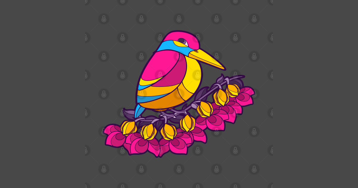 Pride Birds - Pansexual - Pride Flag - T-Shirt | TeePublic