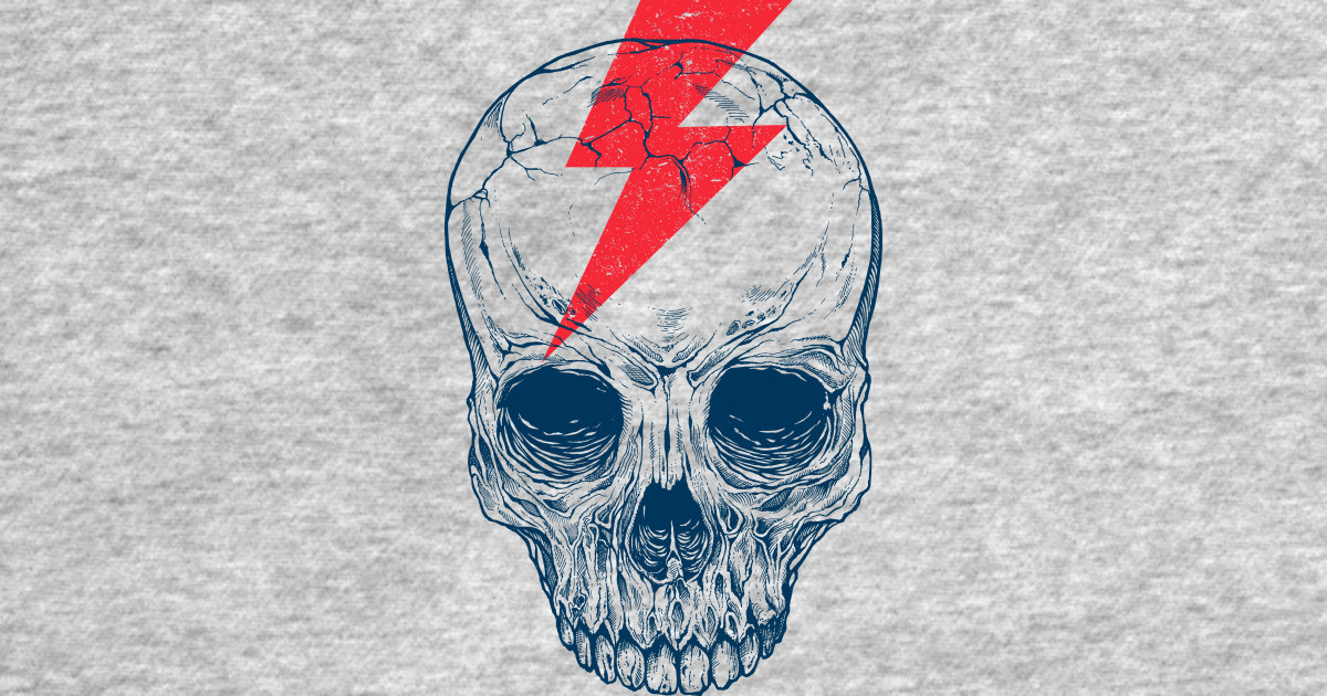 Skull Bolt - Skull - Hoodie | TeePublic