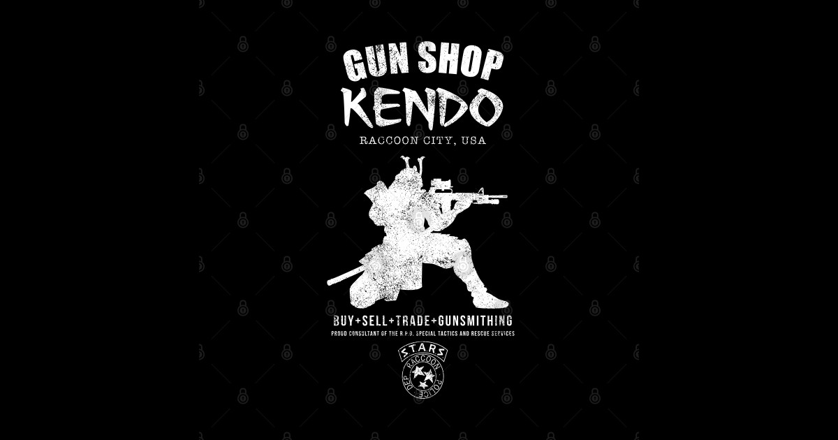Kendo Gun Shop - Video Games - Sticker | TeePublic