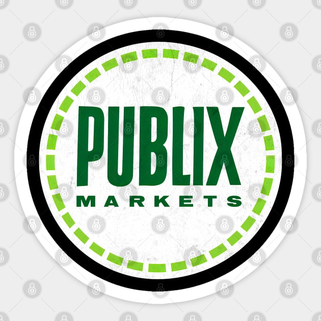 Publix ---- Vintage Store Logo - Publix - Sticker | TeePublic