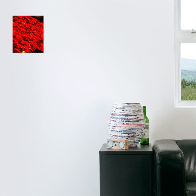 Fire - Red and Black Abstract Design - Red - Posters and Art Prints ...