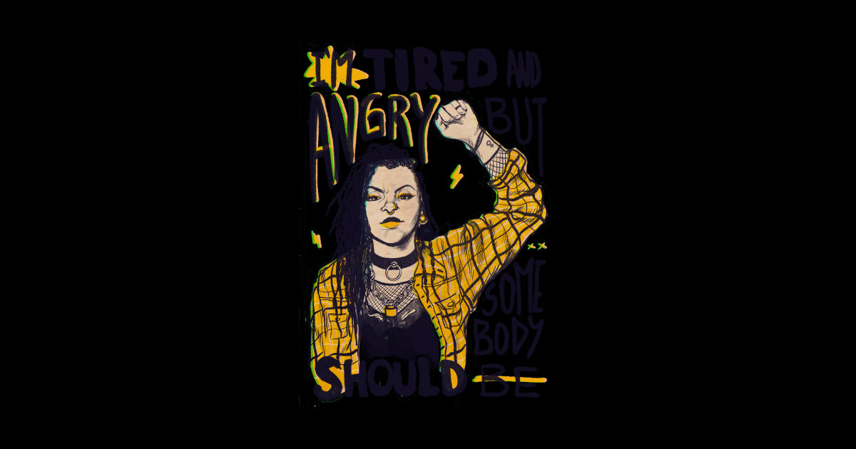 Angry - Resist - Sticker | TeePublic