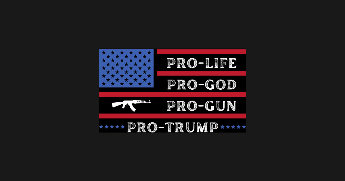 Pro Trump | Pro God | Pro Gun | Pro Life - Donald Trump - T-Shirt ...