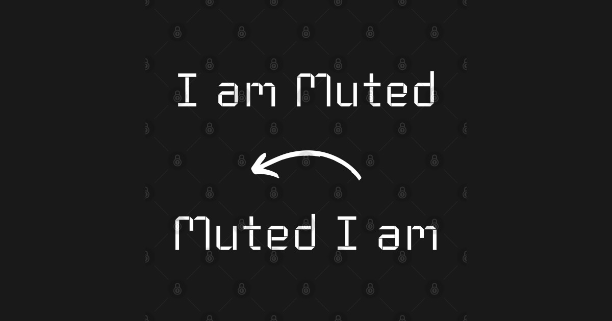 I am Muted T-Shirt mug apparel hoodie tote gift sticker pillow art pin ...