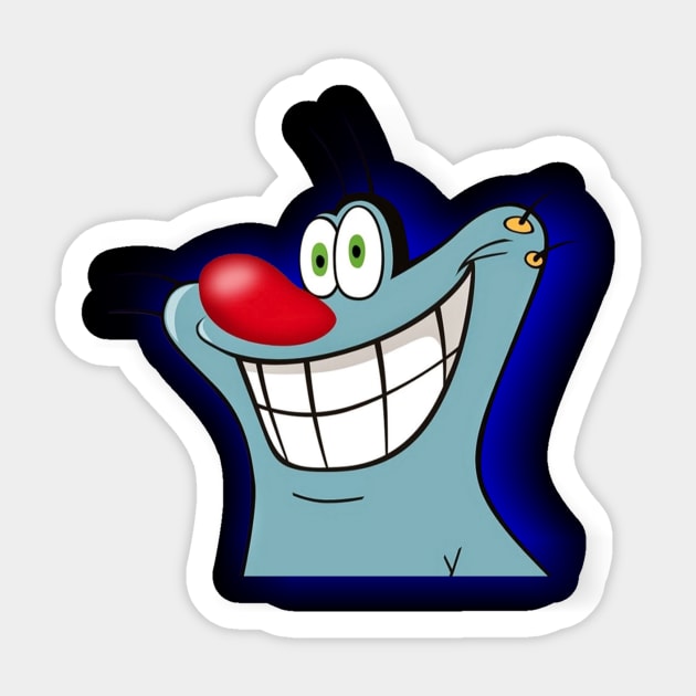 oggy-and-cockroaches - Oggy - Sticker | TeePublic