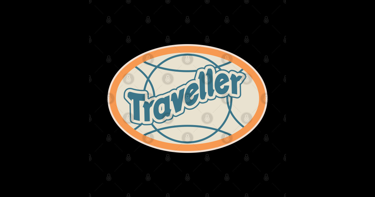 Retro Traveder Badge - Vintage backpacker Sticker - Classic Travel ...