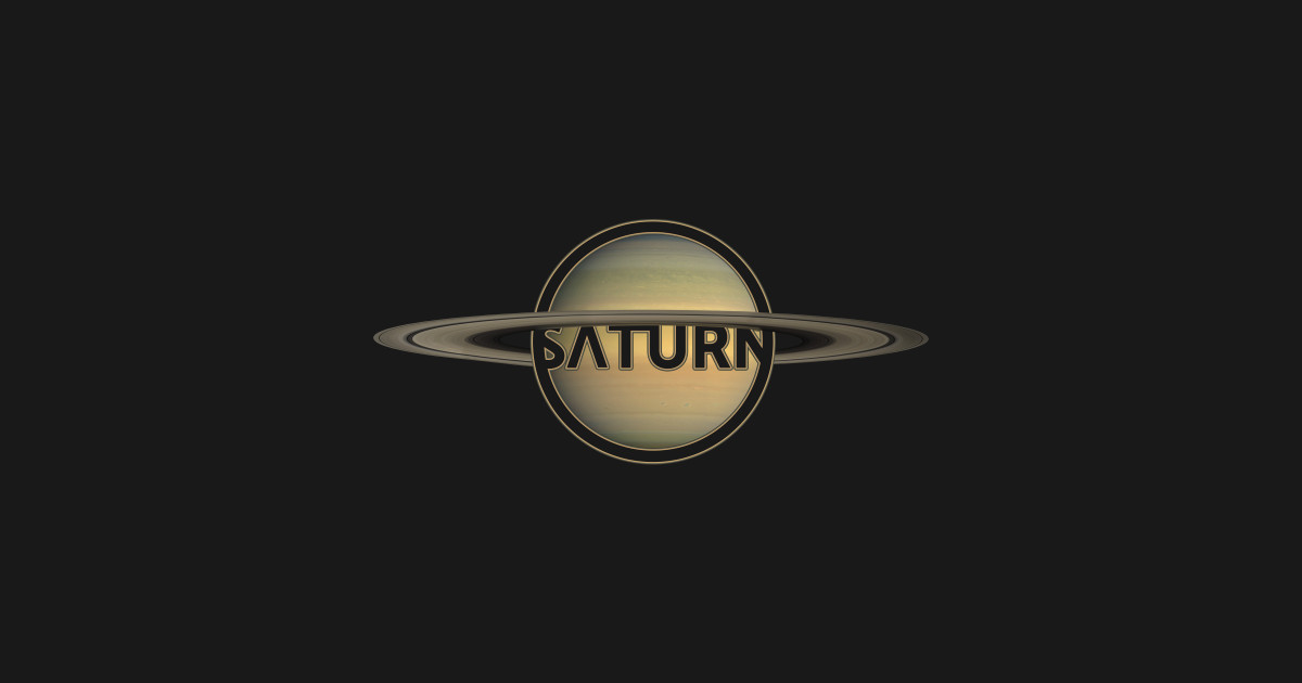 Planet Saturn with lettering gift space idea - Saturn - Posters and Art ...