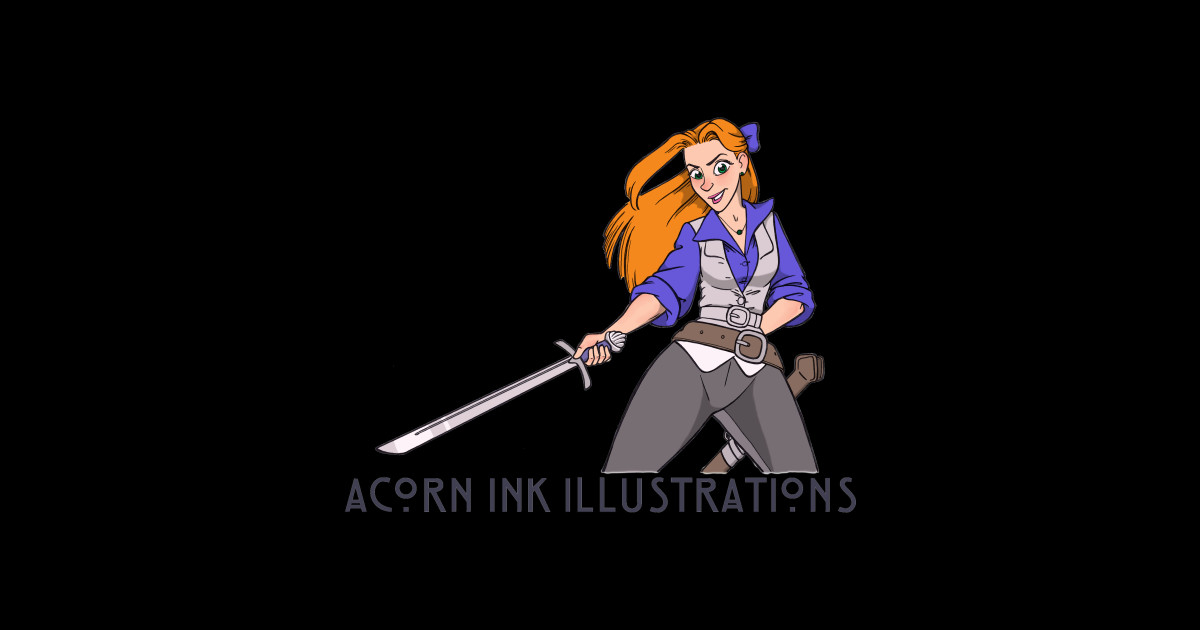 Acorn Ink Banner - Ladyagatha - Posters and Art Prints | TeePublic