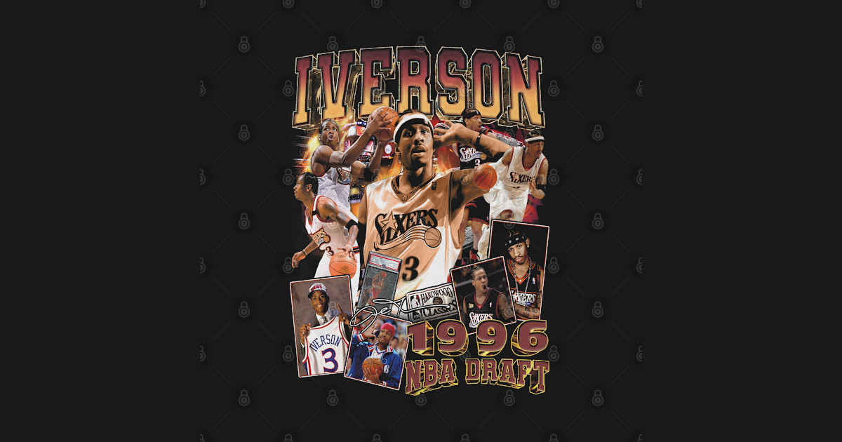 Allen Iverson 1996 Draft - Allen Iverson - T-Shirt | TeePublic