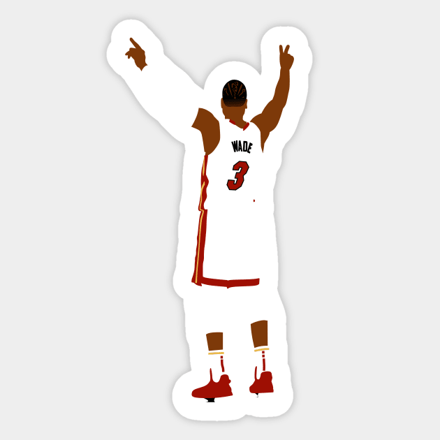 Dwyane Wade Heat - Basketball - Sticker | TeePublic