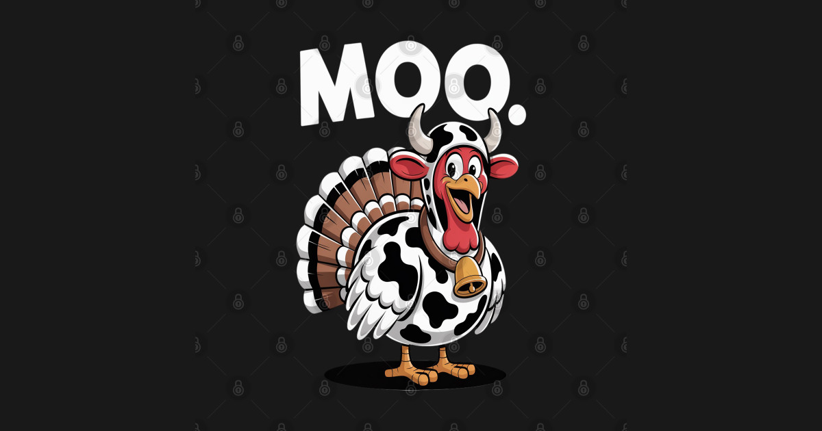 Turkey Moo Thanksgiving 2025 - Turkey Moo Thanksgiving 2025 - T-Shirt ...
