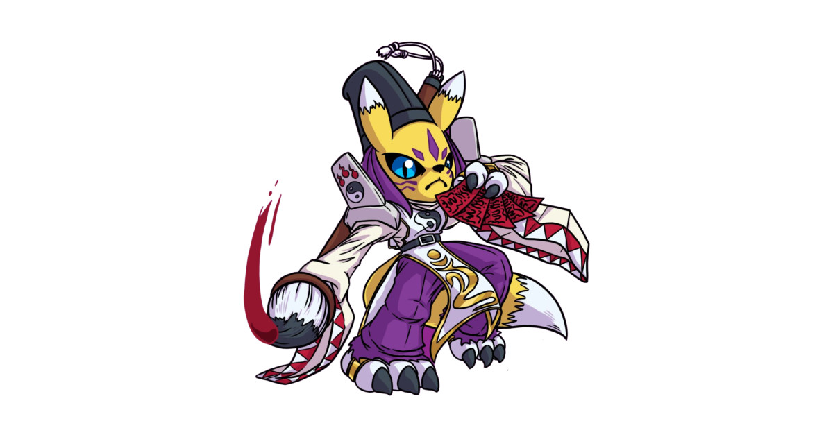 Chibi Taomon Digimon Retro - Taomon - T-Shirt | TeePublic