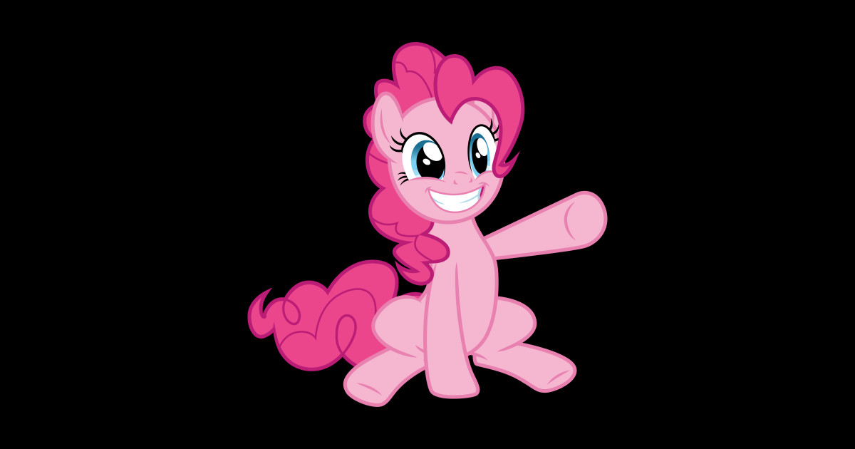 Pinkie Pie point - My Little Pony - Sticker | TeePublic