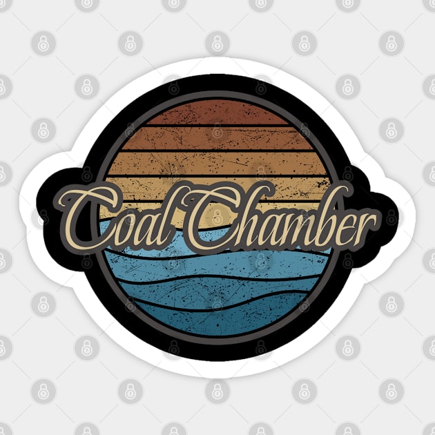 Coal Chamber Retro Waves - Musician - Sticker | TeePublic