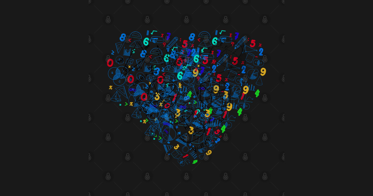 Numbers in Love - Numbers - T-Shirt | TeePublic