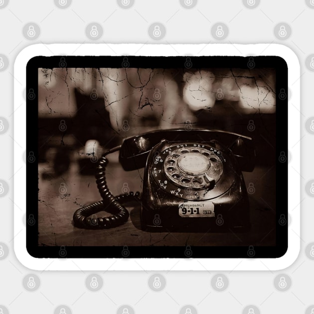 Old Telephone - Telephone - Sticker | TeePublic