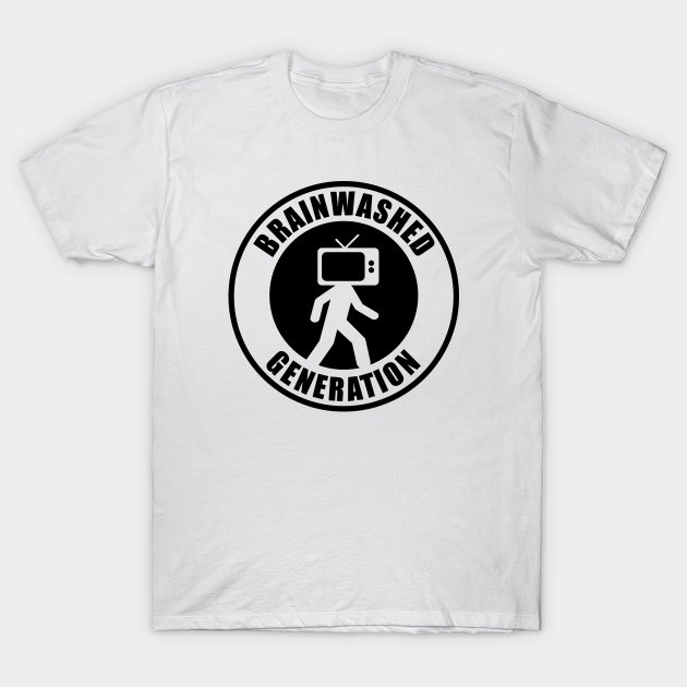 Brainwashed generation Man with TV head - Brainwashed - T-Shirt | TeePublic