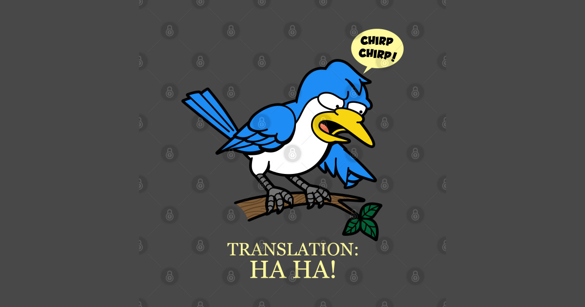 Mocking Bird Funny Animal Mockingbird Cartoon - Funny - T-Shirt | TeePublic