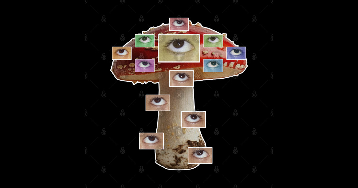 Square-Eyed Mushroom Vision - Teepublic Weirdcore - Posters and Art ...