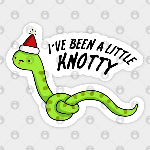 I've Been A Little Knotty Cute Naughty Snake Pun - Snake Puns - Sticker ...