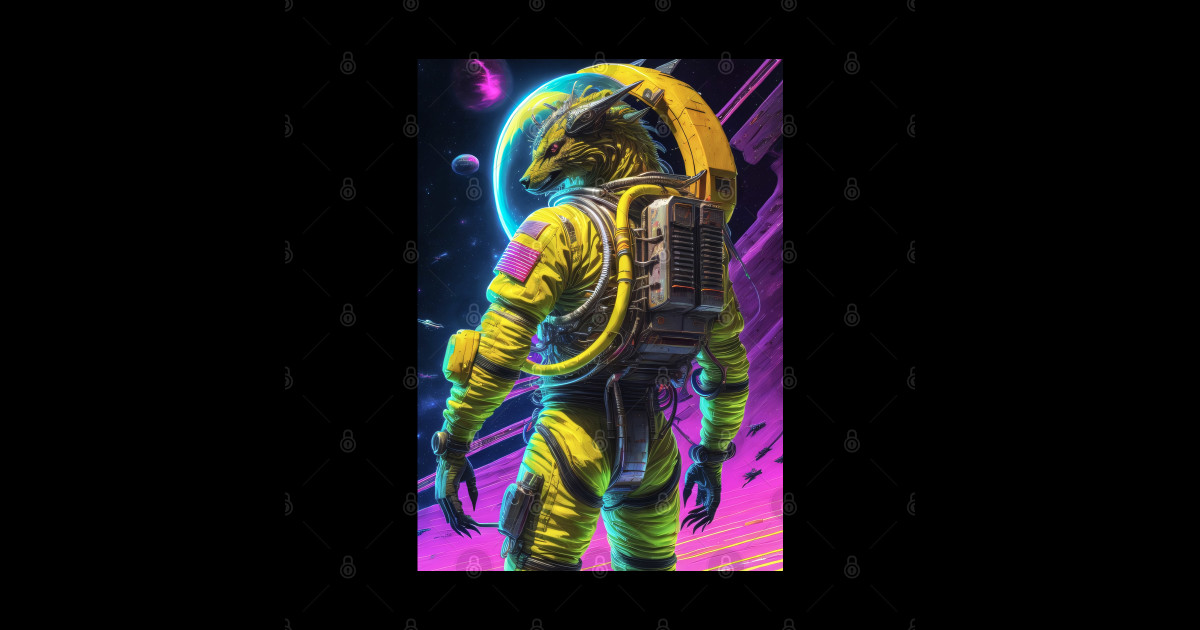 Mutant in Space - Space Mutant - Sticker | TeePublic