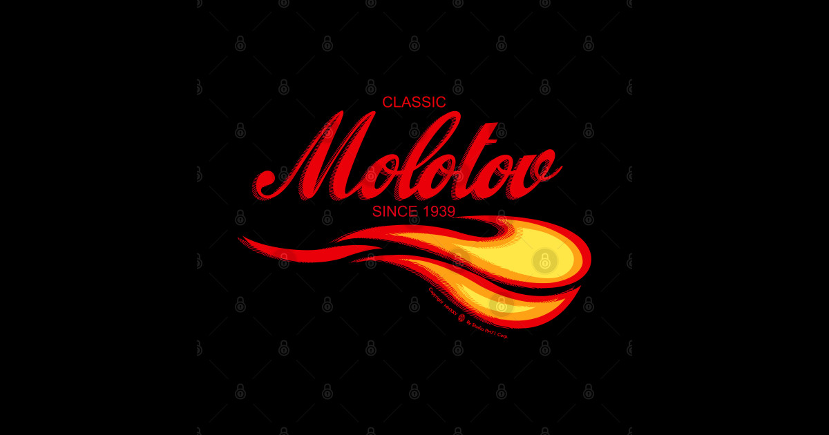 Vintage Classic Molotov Version 2 - Molotov Cocktail - Sticker | TeePublic