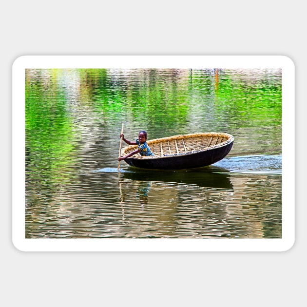 Row Your Boat. - Hampi - Sticker | TeePublic